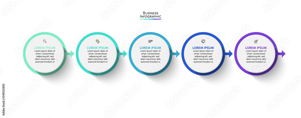 Business data visualization. timeline infographic icons designed for ...