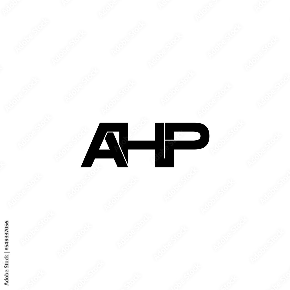 ahp letter initial monogram logo design Stock Vector | Adobe Stock