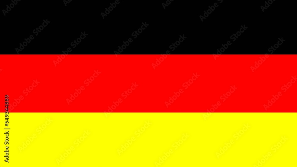 Germany Flag Colors. 2D Animated transition in vertically on both sides ...