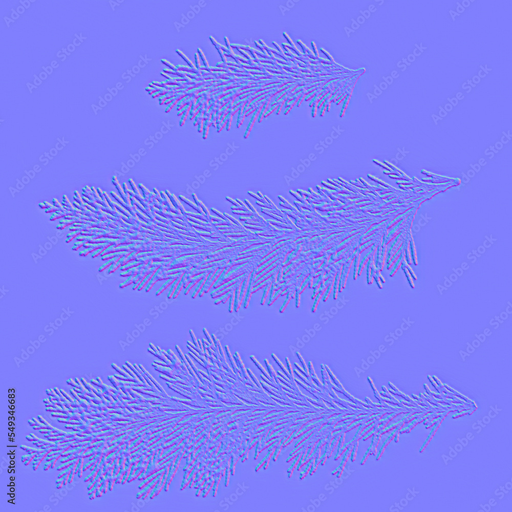 Leaves normal map texture. Leaf bump map. Stock イラスト | Adobe Stock