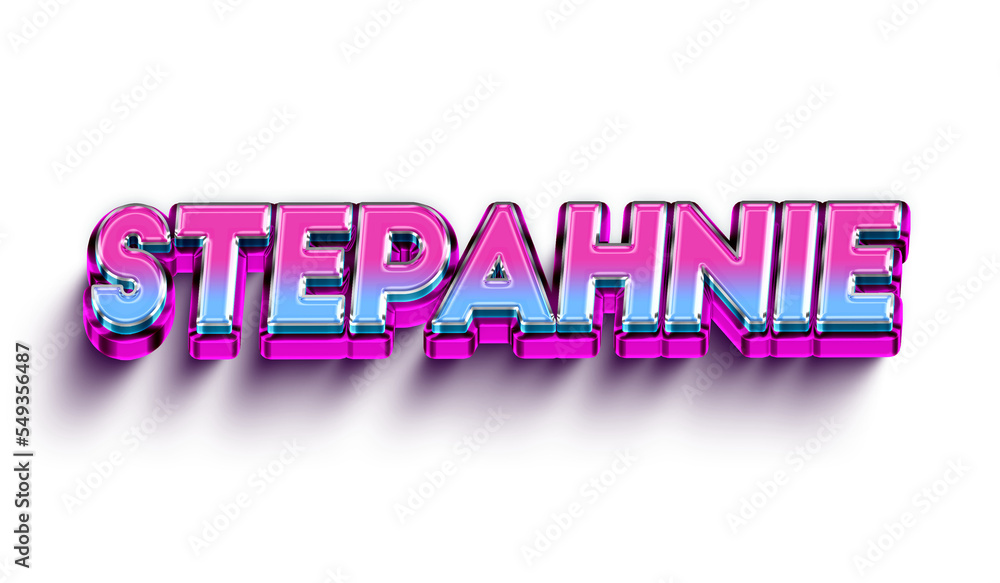 STEPHANIE.png, name colorful beautiful 3D text word PNG illustration ...