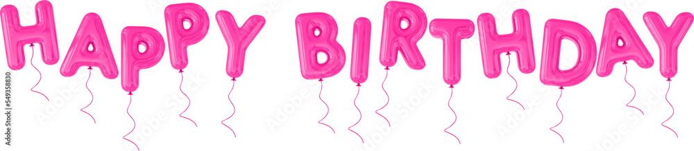 happy birthday balloon text Stock Illustration | Adobe Stock