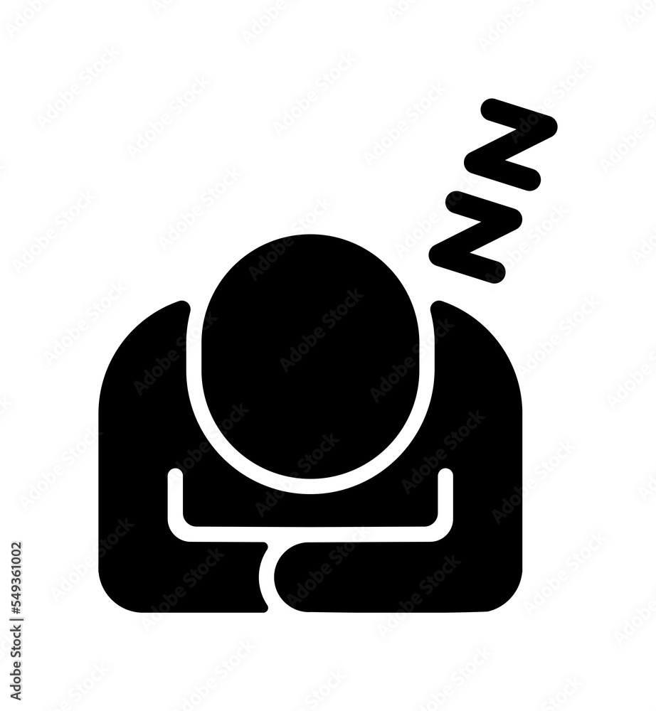 Silhouette person icon illustration | snooze, doze / png ( background ...