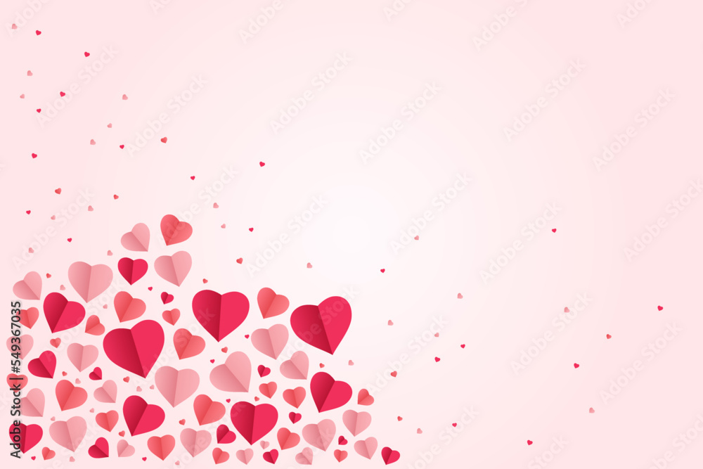 Heart background vector Stock Vector | Adobe Stock