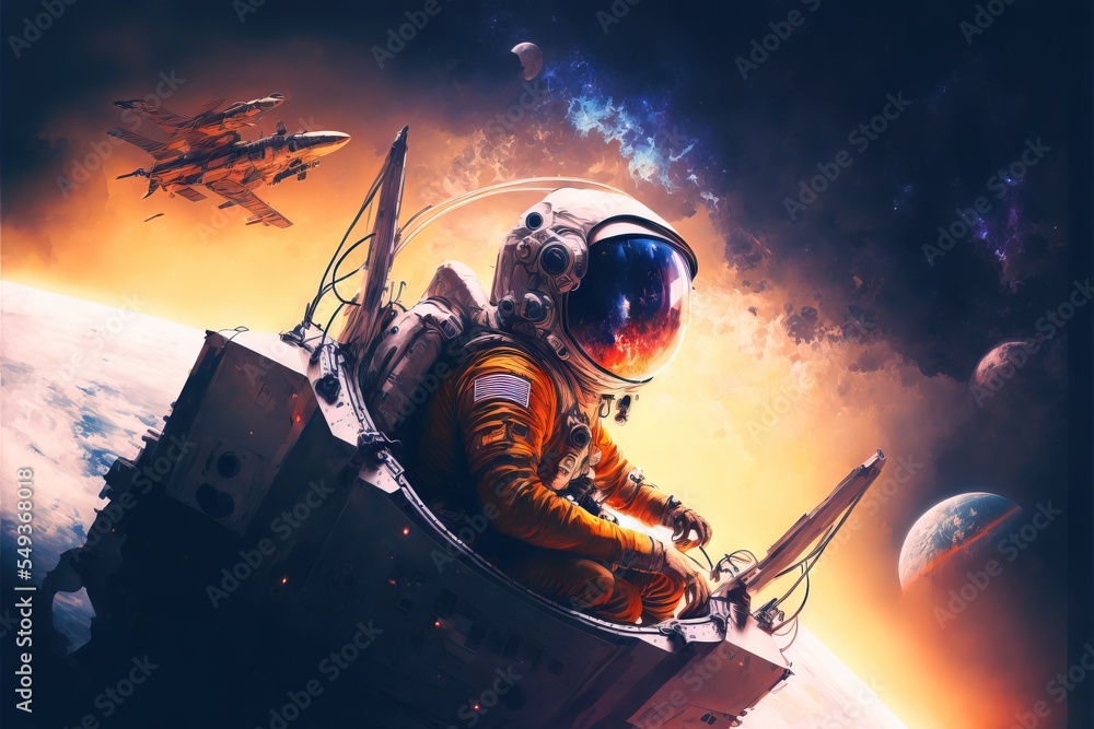 Astrunaut Stock Illustration | Adobe Stock