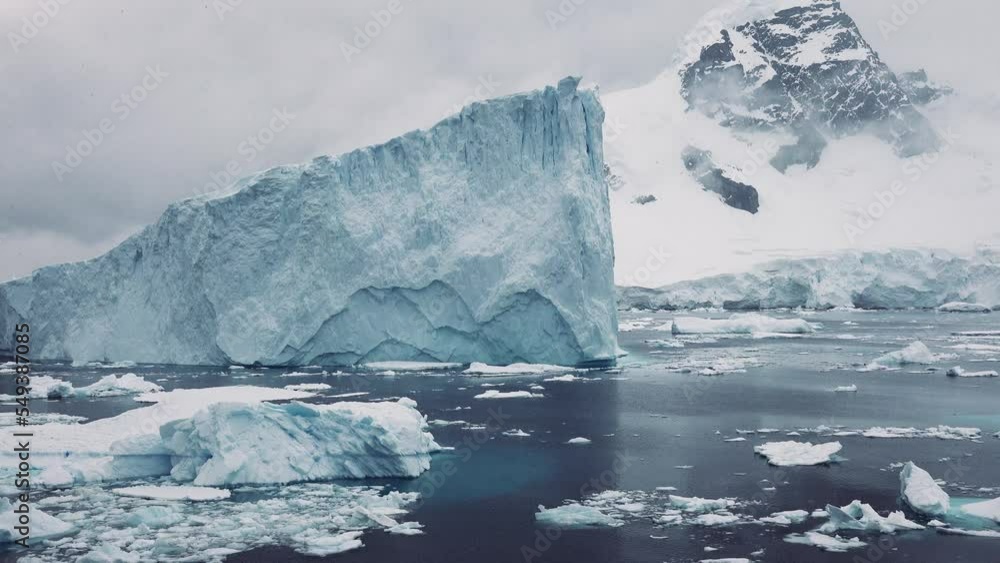 Icebergs. Climate Change and Global Warming. Icebergs from melting ...