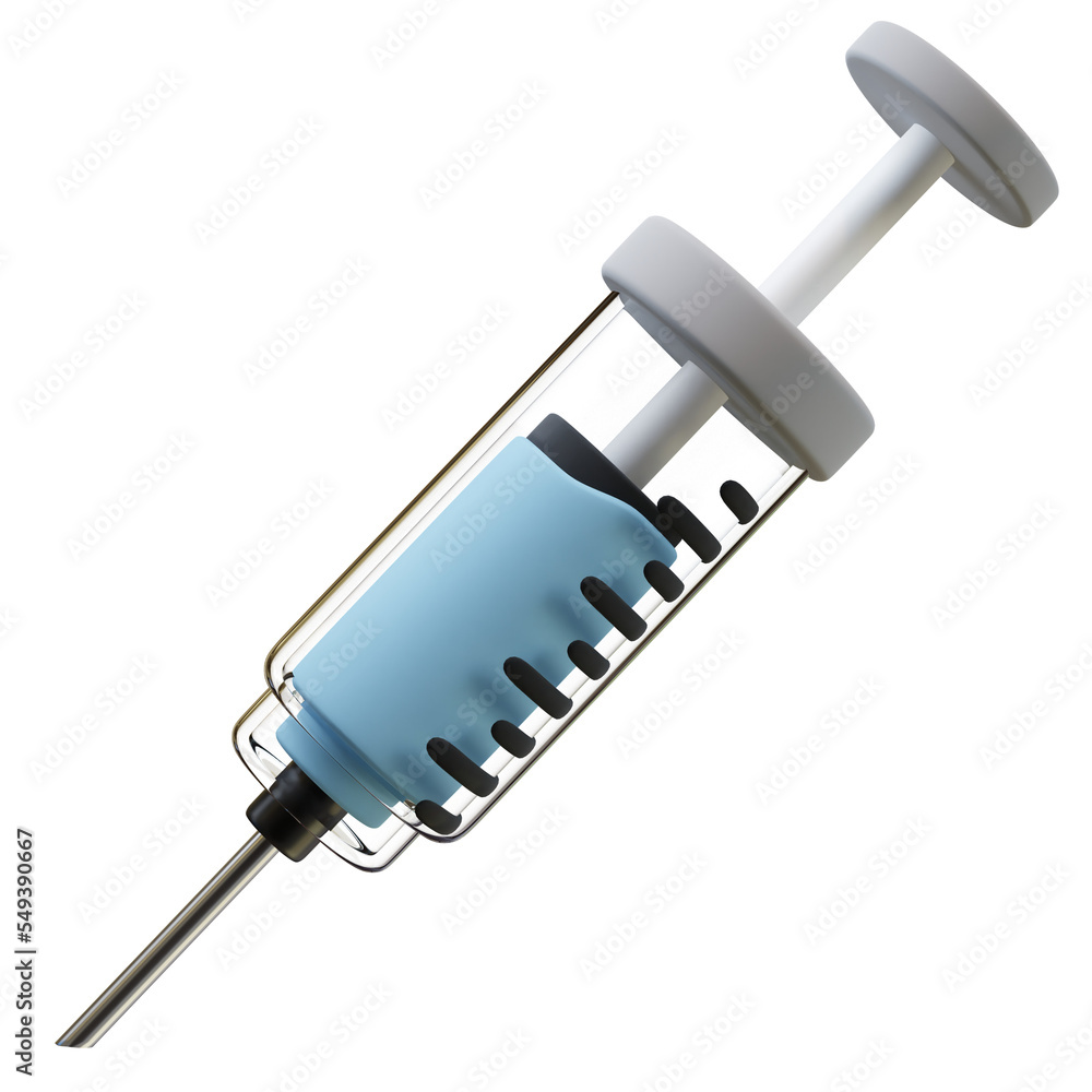 syringe 3d rendering vaccine elements transparent clip art, medical ...