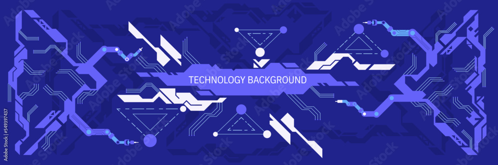 Hi-tech digital technology and engineering theme Industry 4.0 ...