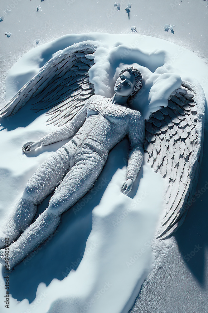 Christmas snow angel, what would a snow angel really look like ...
