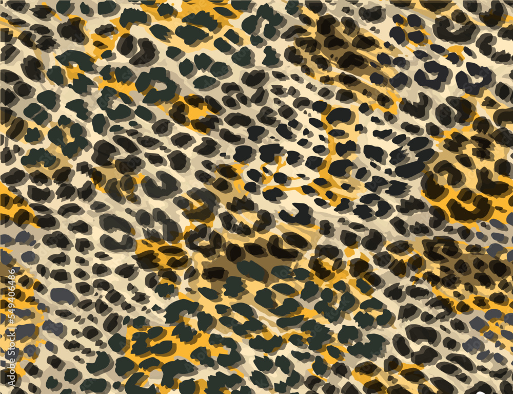 Full seamless leopard cheetah texture animal skin pattern. Gold color ...