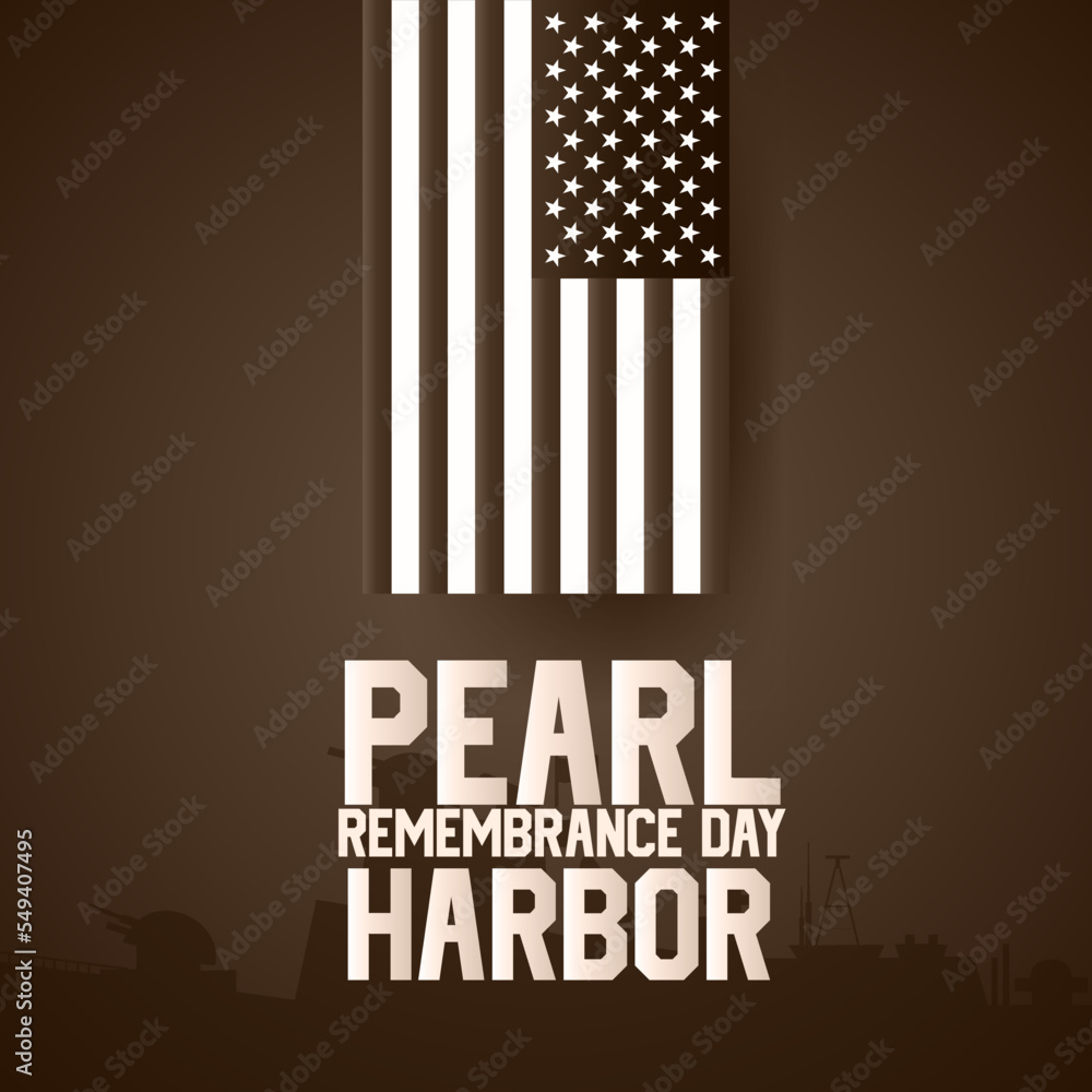 Pearl Harbor Remembrance Day. poster, and template design vector ...