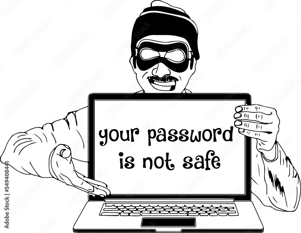 Internet Online Security Concept Hacker And Cyber Criminals Phishing
