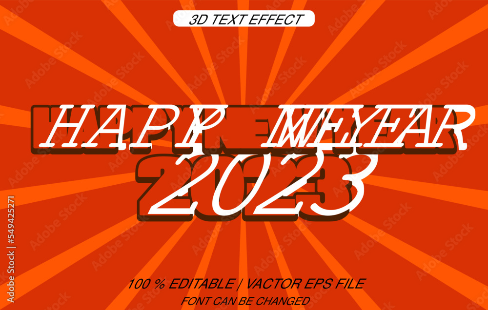 HNY 2023 Editable 3d text effect, text effect style, editable text ... HNY 2023 Editable 3d text effect, text effect style, editable text ...
