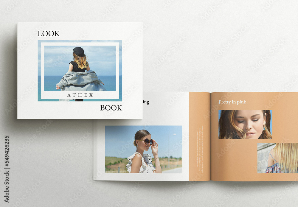 Editorial Lookbook Template Landscape Stock Template | Adobe Stock