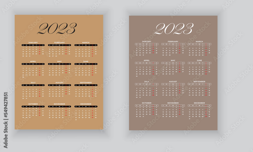2023 calendar template, 2023 illustration ,vector ,desk ,will calendar ...