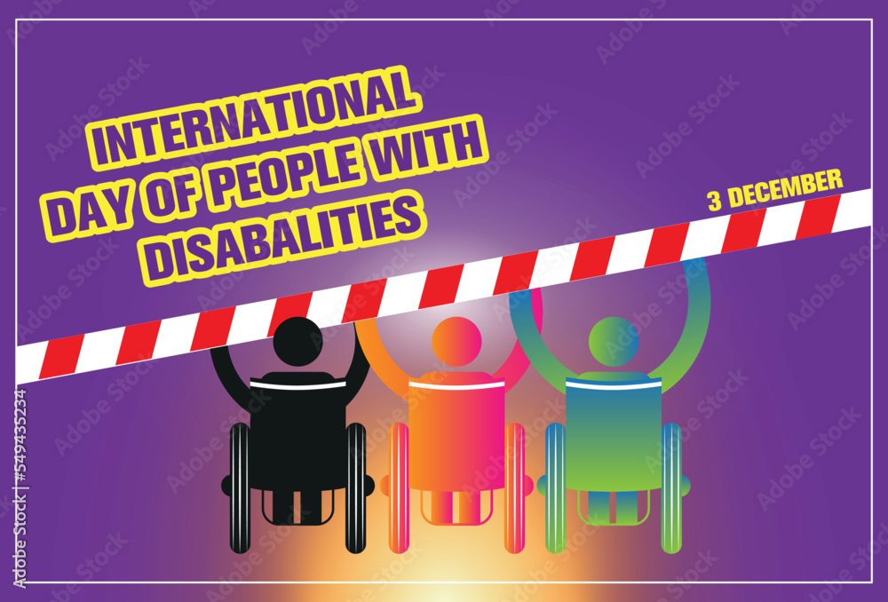 3 December International World of People With Disabilities Day banner ...
