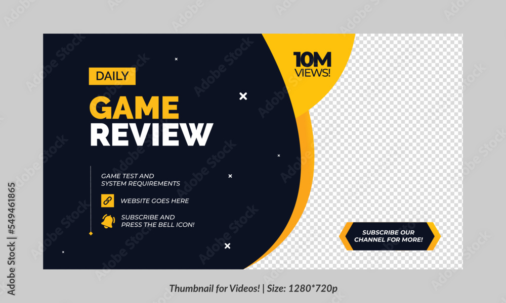 Gaming video thumbnail for streaming and game review. Game review ...