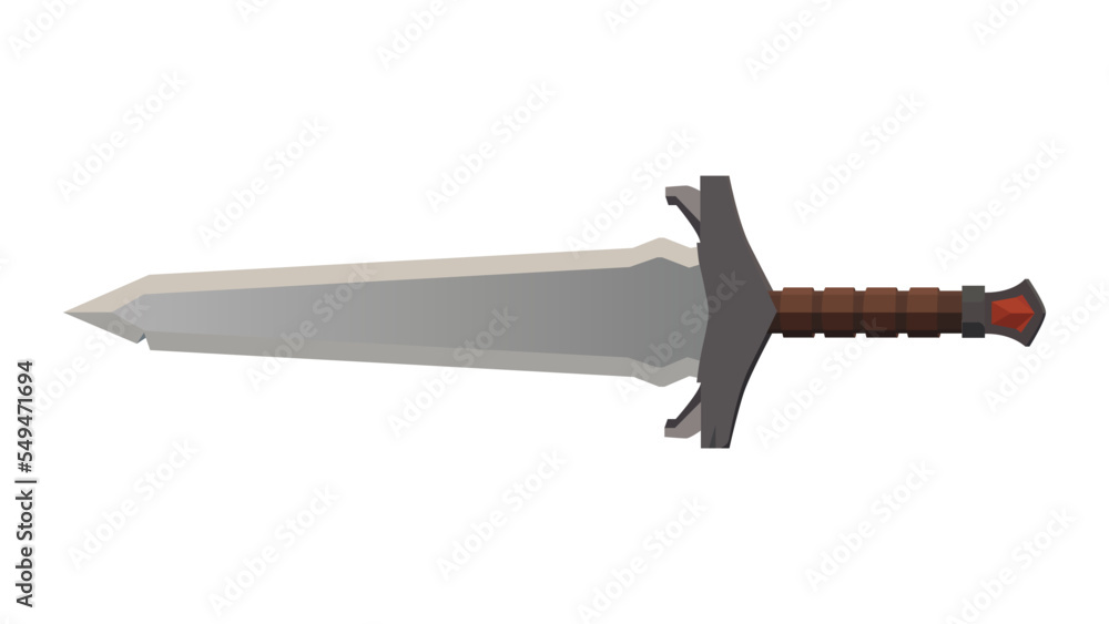 Metal Swords, straight swords, Asia sword, vector realistic sword ...