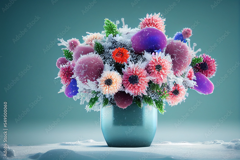 A Beautiful floral bouquet using a unique arrangement of colorful ...