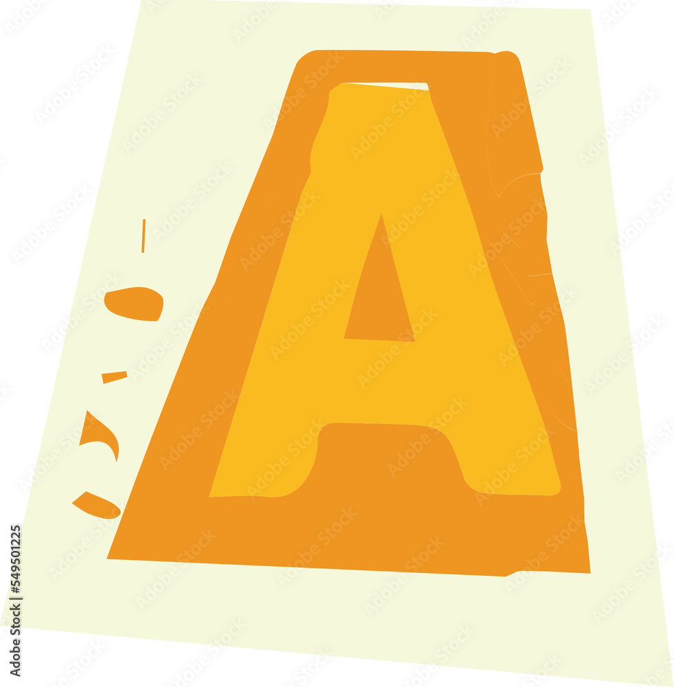 Magazine Cutout Alphabet Letter A, Ransom Note Letter A, Uppercase ...