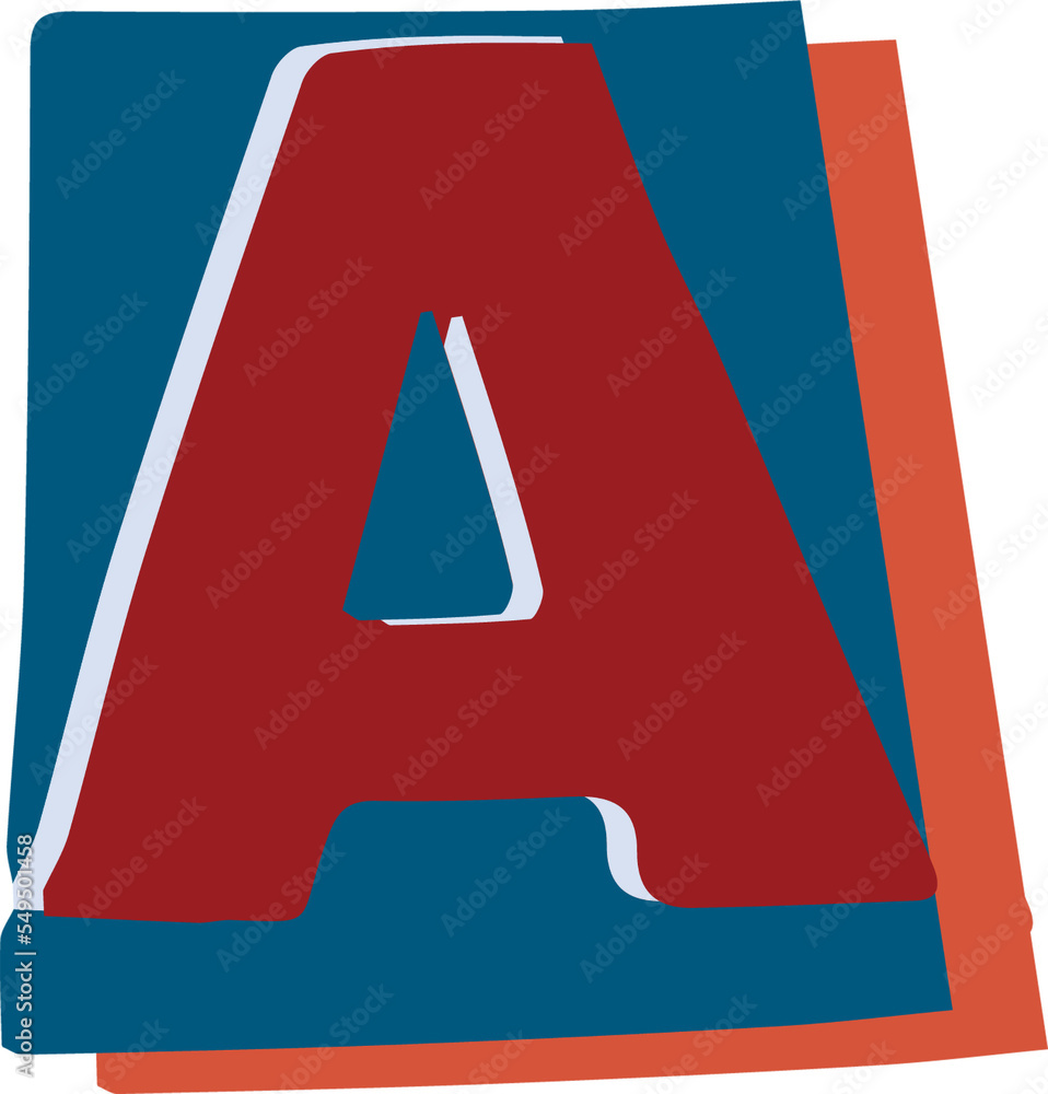 Magazine Cutout Alphabet Letter A, Ransom Note Letter A, Uppercase ...