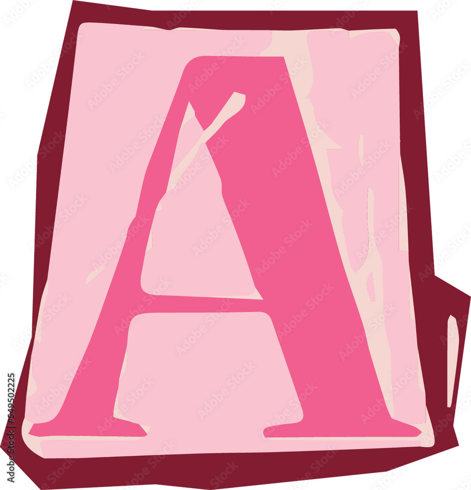 Magazine Cutout Alphabet Letter A, Ransom Note Letter A, Uppercase ...