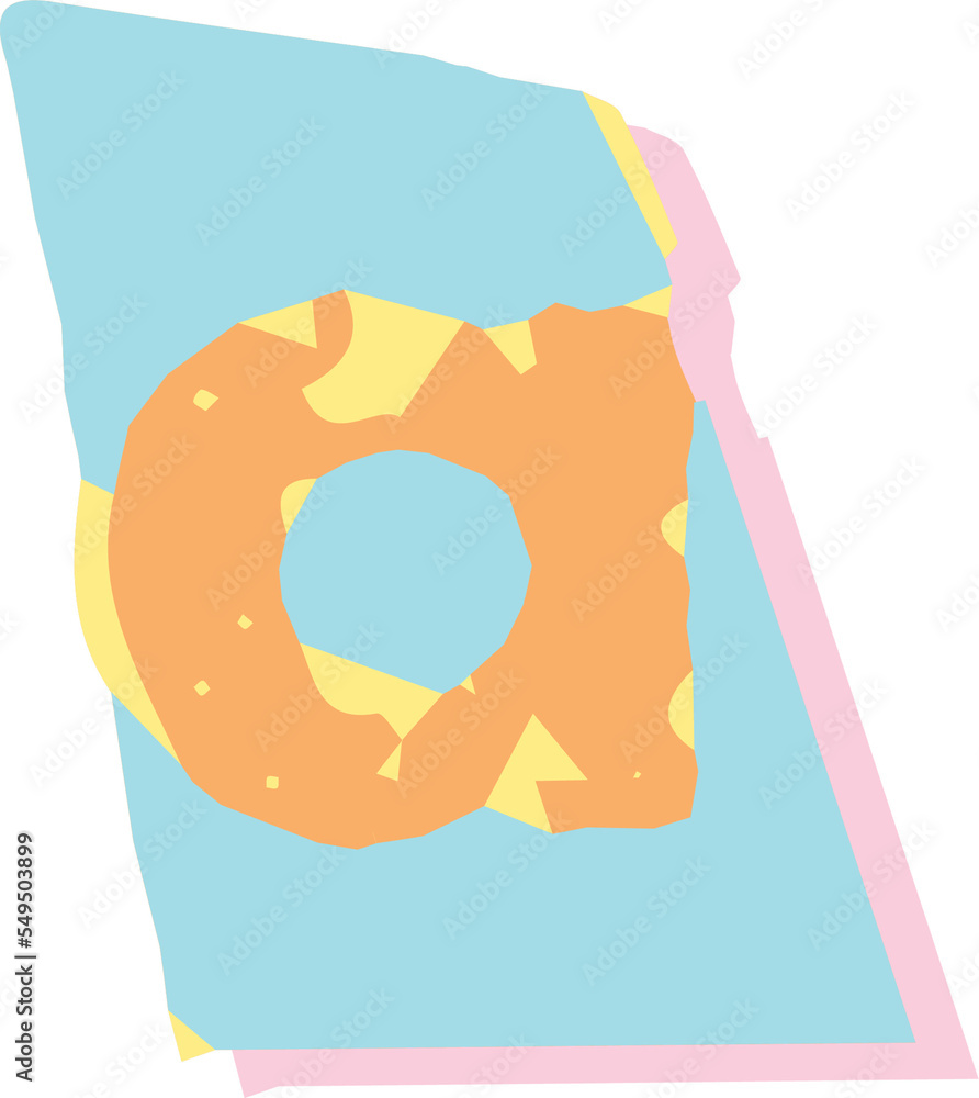 Magazine Cutout Alphabet Letter A, Ransom Note Letter A, Lowercase ...