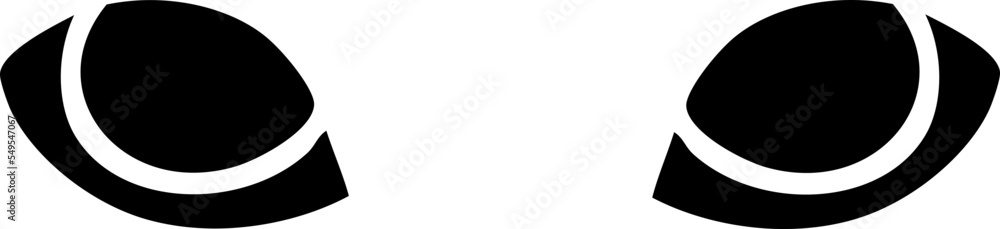 outline cartoon grey eyes Stock Vector | Adobe Stock