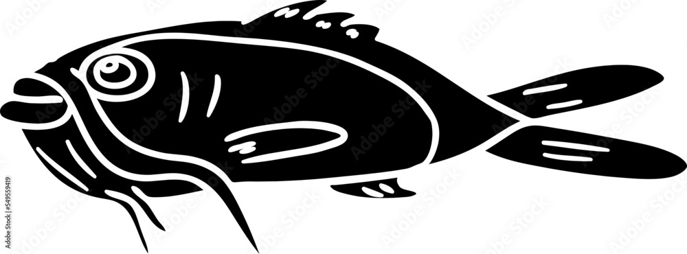 cartoon catfish Stock Vector | Adobe Stock
