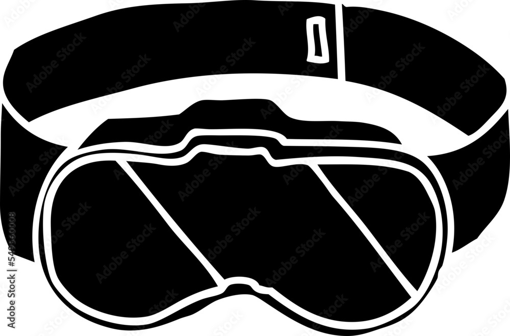 cartoon goggles Stock Vector | Adobe Stock