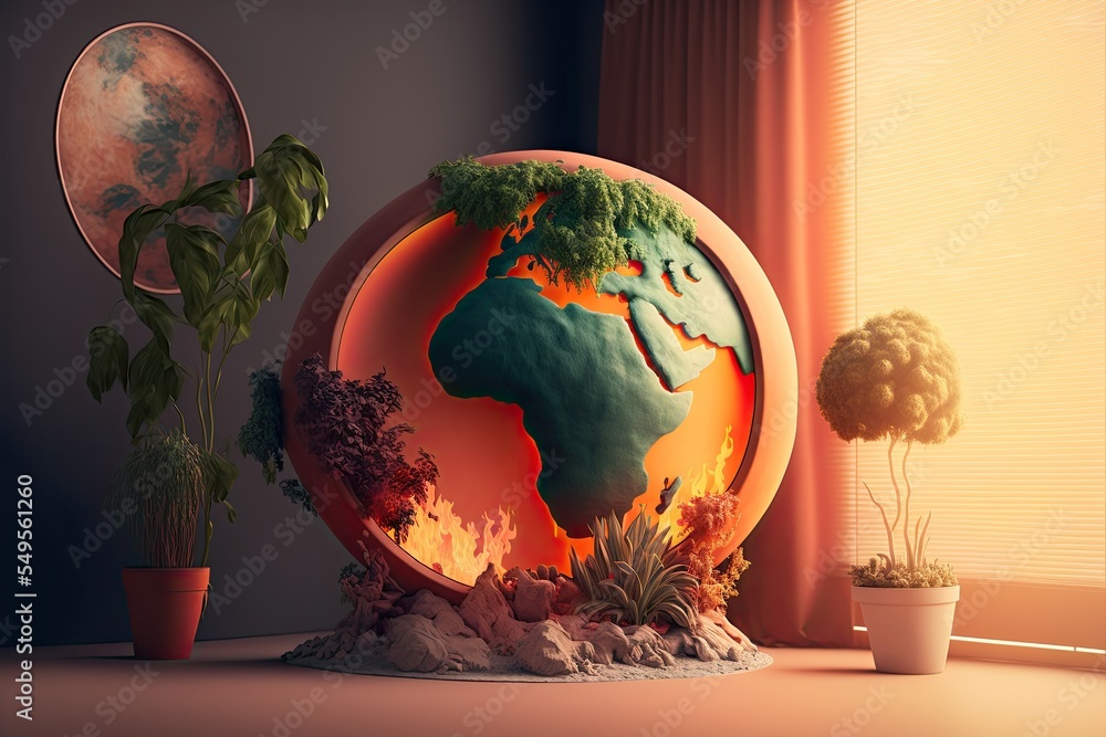 Sustainability in the face of global warming still life earth model ...