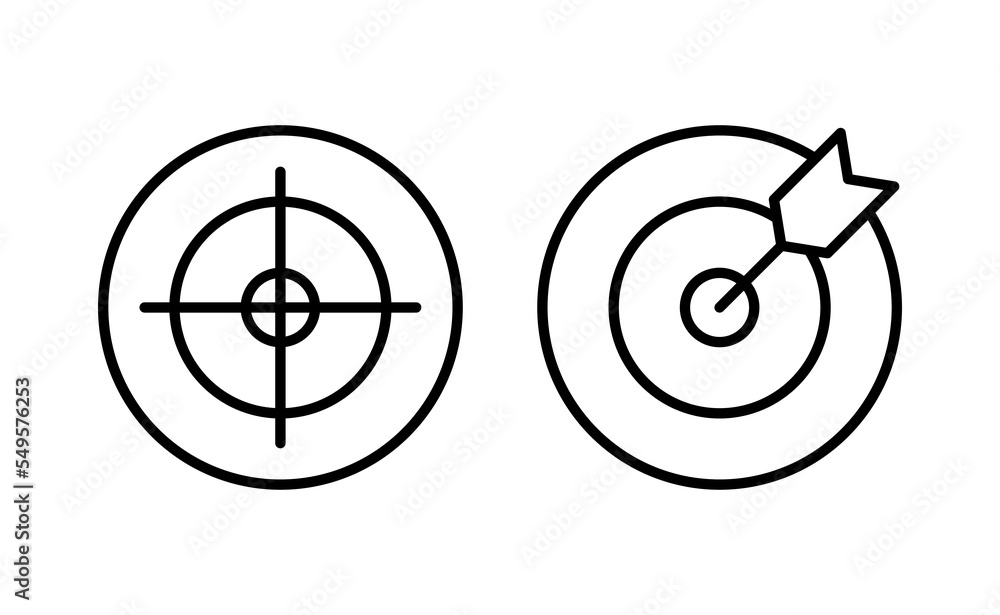 Target icon vector for web and mobile app. goal icon vector. target ...