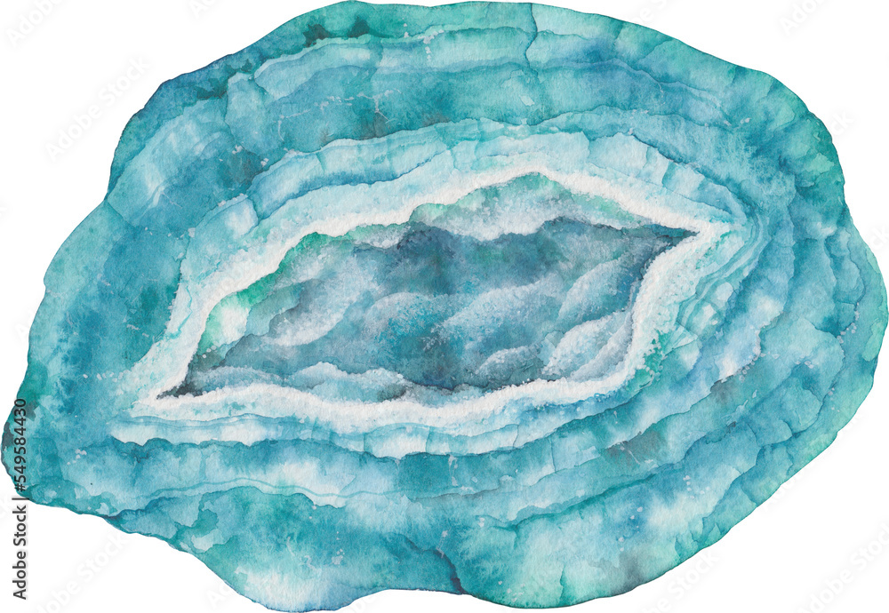 Transparent Background chrysocolla geode Illustration Png. Transparent ...