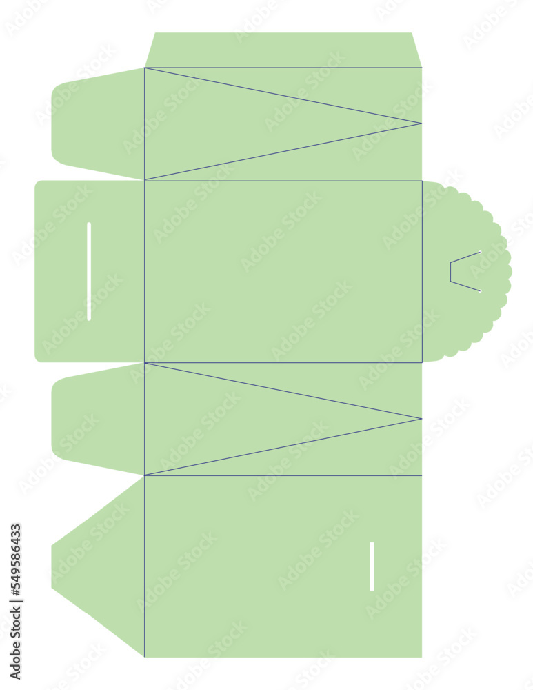 Self Sealed Gift Bag, Closed Lid Gift Bag, Gift Box SVG, Favour Box SVG ...