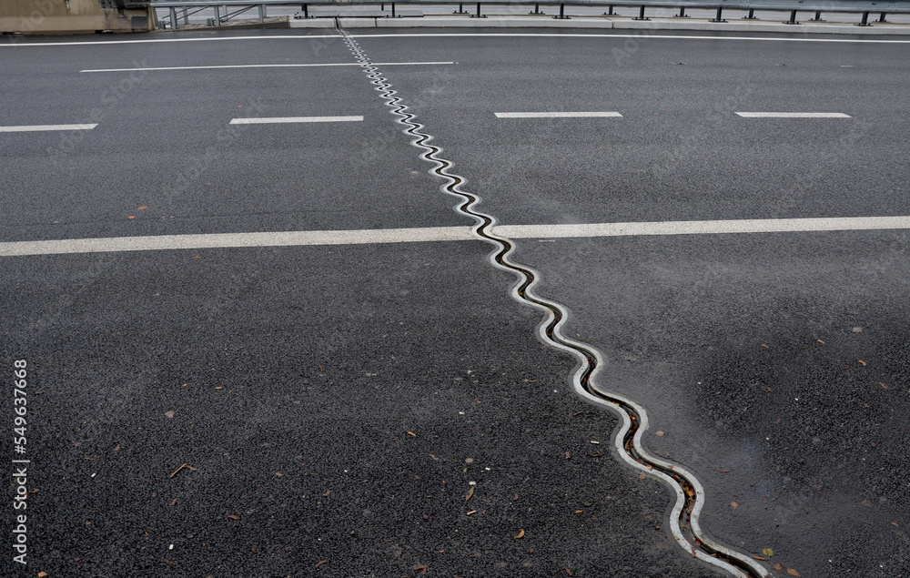 expansion joint or movement joint while safely absorbing thermal ...