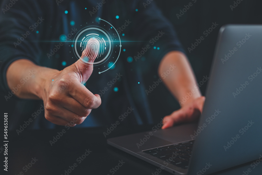 futuristic digital processing of biometric identification fingerprint ...