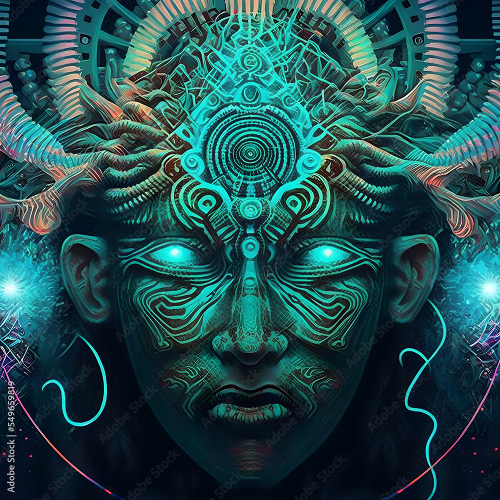 Psychedelic Face Art