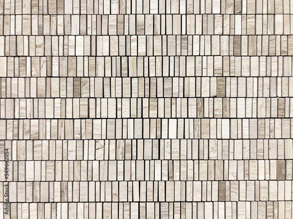 Luxury stone mosaic tile wall background. Champagne gold mosaic marble ...