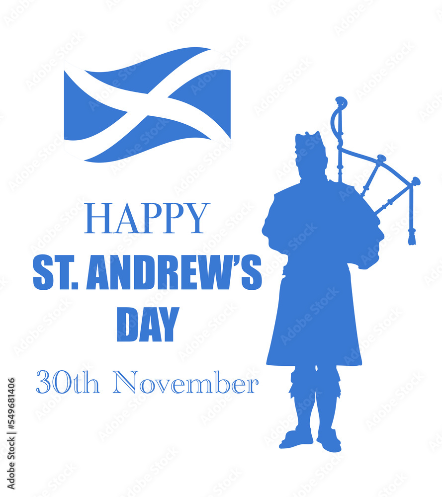 St. Andrew's day - National holiday in Scotland with Great Highland ...