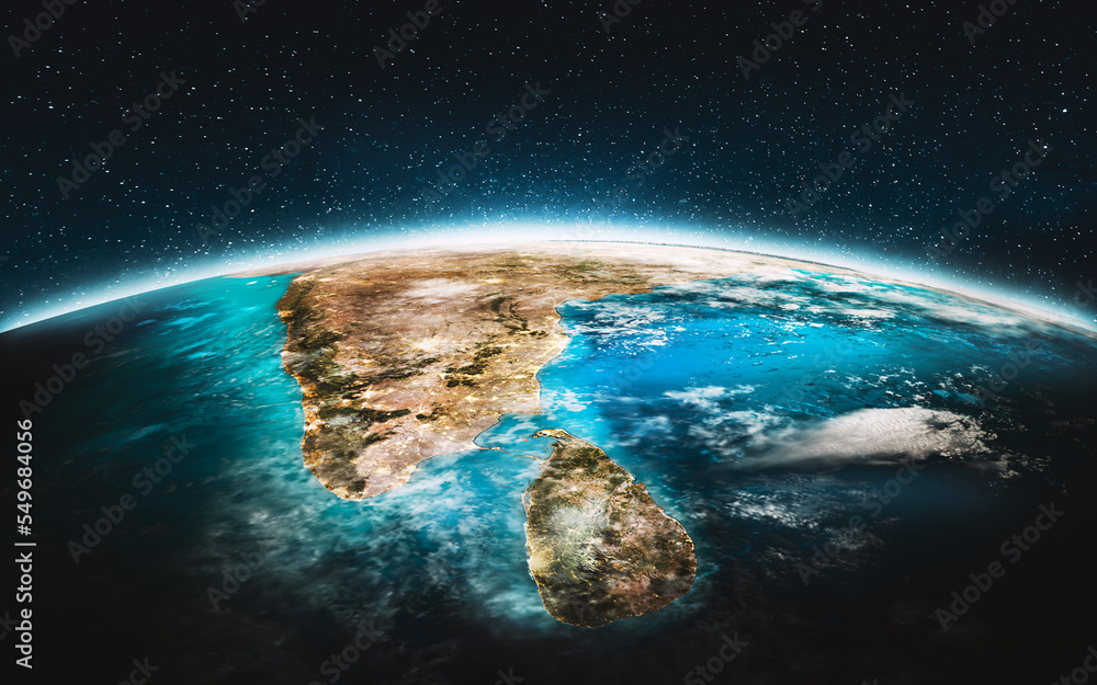 Planet Earth - India. Elements of this image furnished by NASA Stock ...