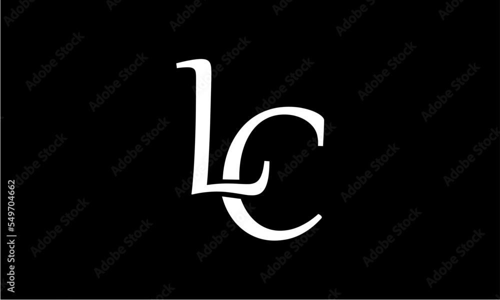 logo LC line art modern Stock Vector | Adobe Stock