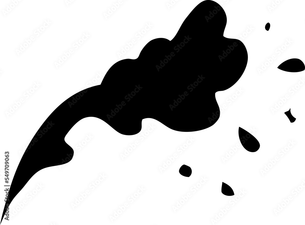 black and white cartoon water splash Stock Vector | Adobe Stock
