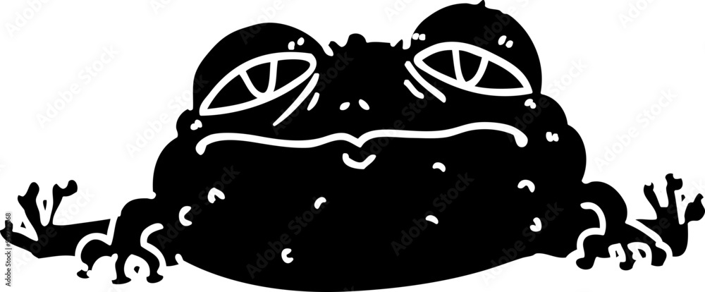 cartoon ugly frog Stock Vector | Adobe Stock