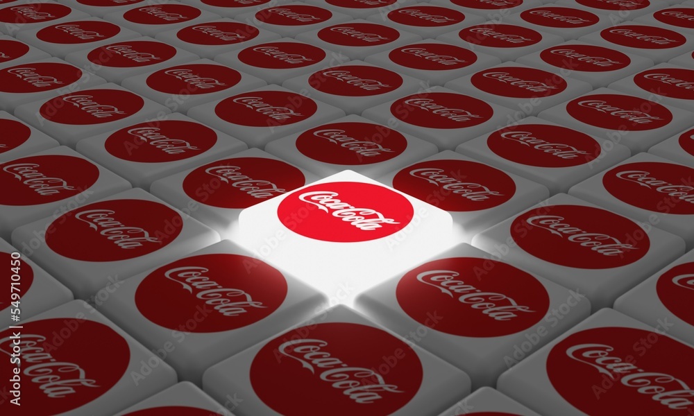 Melitopol, Ukraine - November 21, 2022: Coca-Cola logo icon isolated on ...