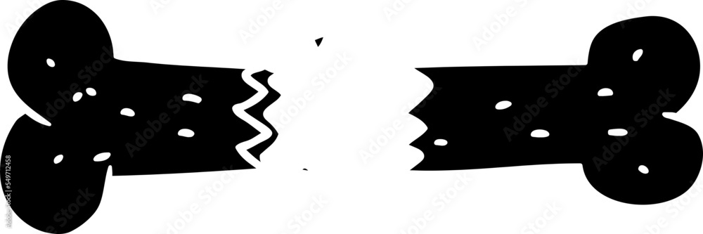 broken bone cartoon Stock Vector | Adobe Stock