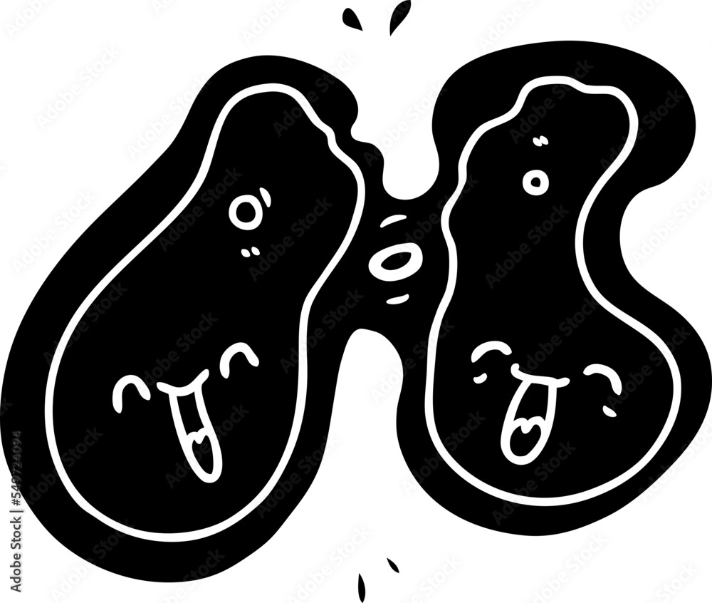 cartoon cell dividing Stock Vector | Adobe Stock