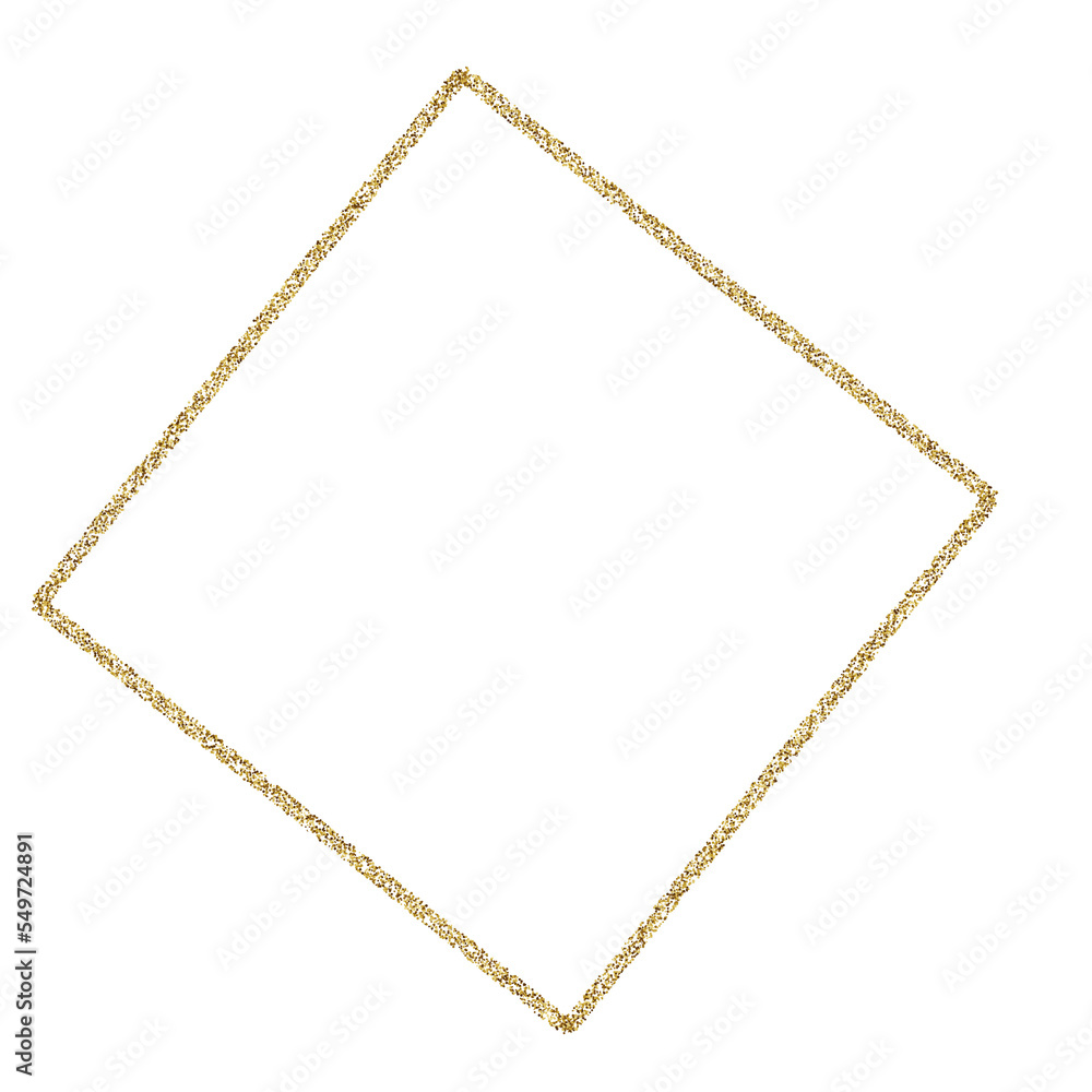 gold frame rhombus vector png Stock Illustration | Adobe Stock