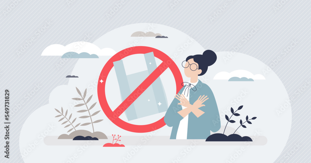 Say no to plastic and use recyclable packaging material tiny person ...