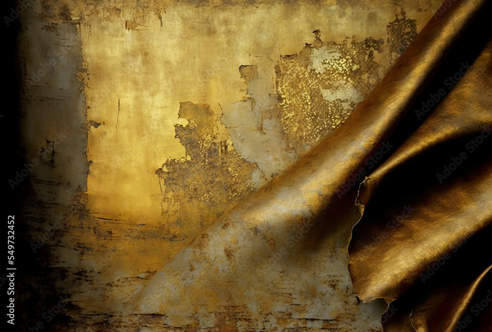 background with texture, damaged gold background, distressed gold ...