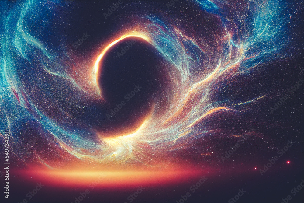 Splendid scenic outer space vibrant color starry galaxy universe in ...